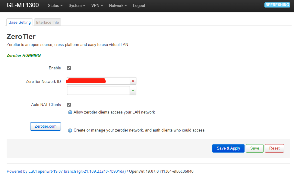 GL·MT1300安装zerotier - MXBLOG
